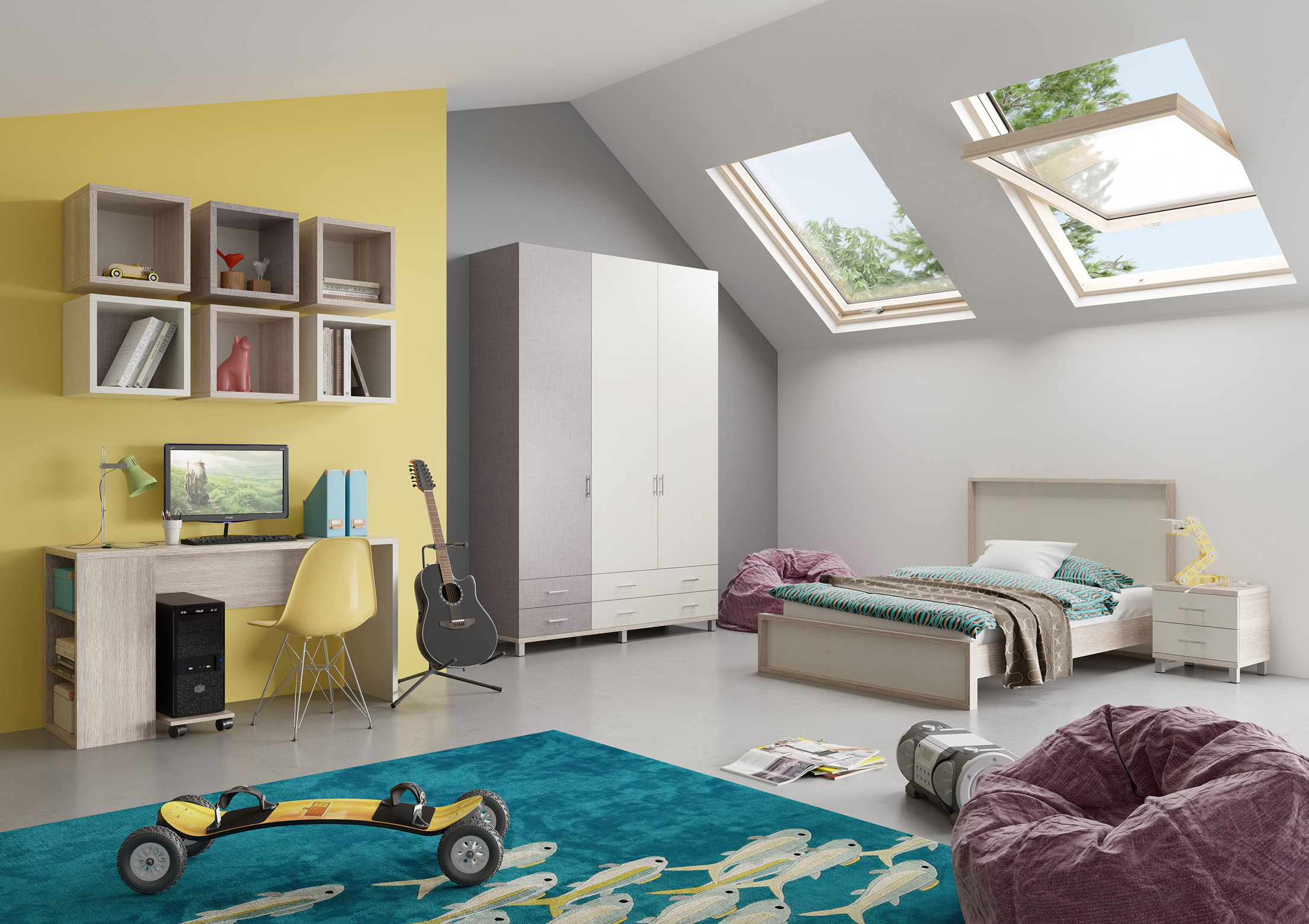 GALI | ארונות הזזה 3 דלתות